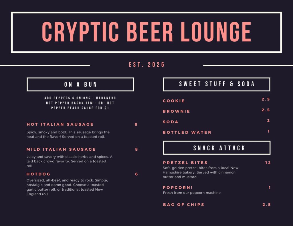 The Cryptic Beer Lounge - Kelsen Brewing Company